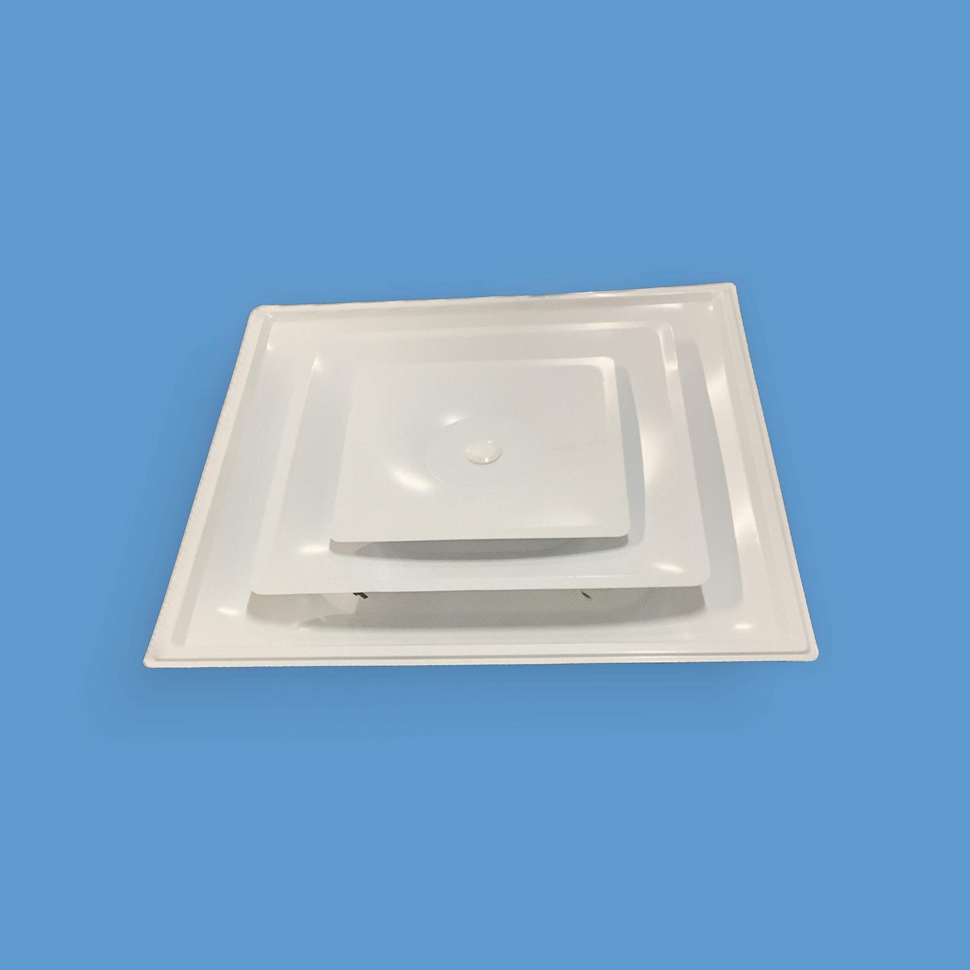 24 in. x 24 in. 3-Cone Steel Ceiling Diffuser In White | Marfin Sheet ...